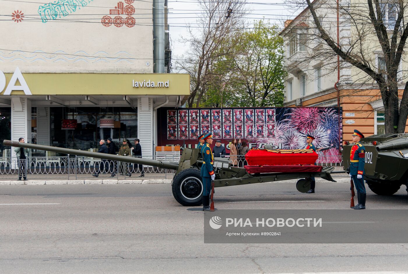 Церемония перезахоронения и открытие Могилы Неизвестного солдата в Тирасполе